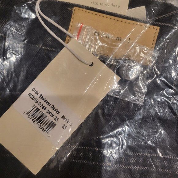 MNML | Jeans | Mnml Skeleton Jeans New Many Sizes Blackwhite Denim ...